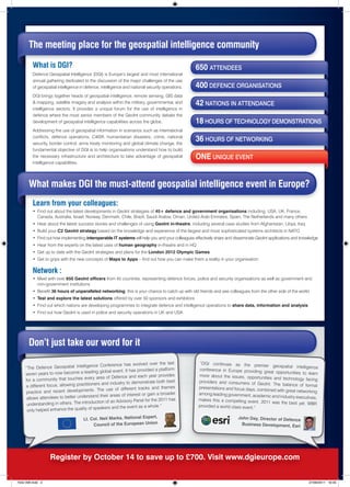 GeoInt Conference Agenda | PDF