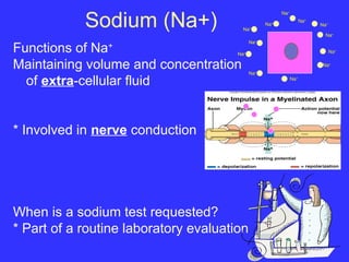 Electrolytes and its associated disorders in the clinical setting | PPT