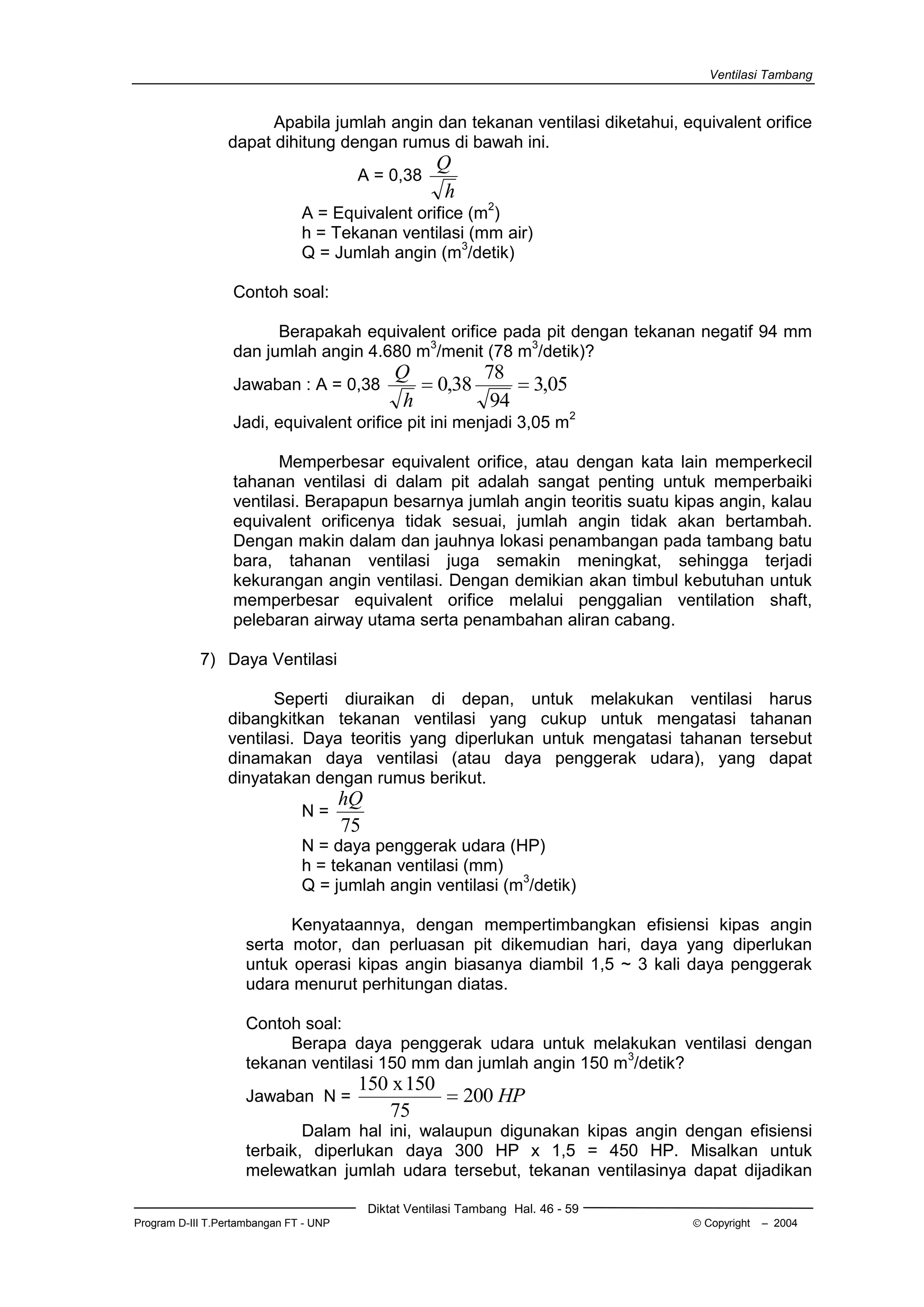 75455276 diktat ventilasitambang | PDF