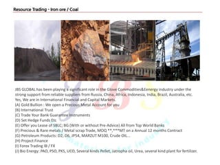JBS GLOBAL CORP PROFILE | PDF