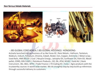 JBS GLOBAL CORP PROFILE | PDF