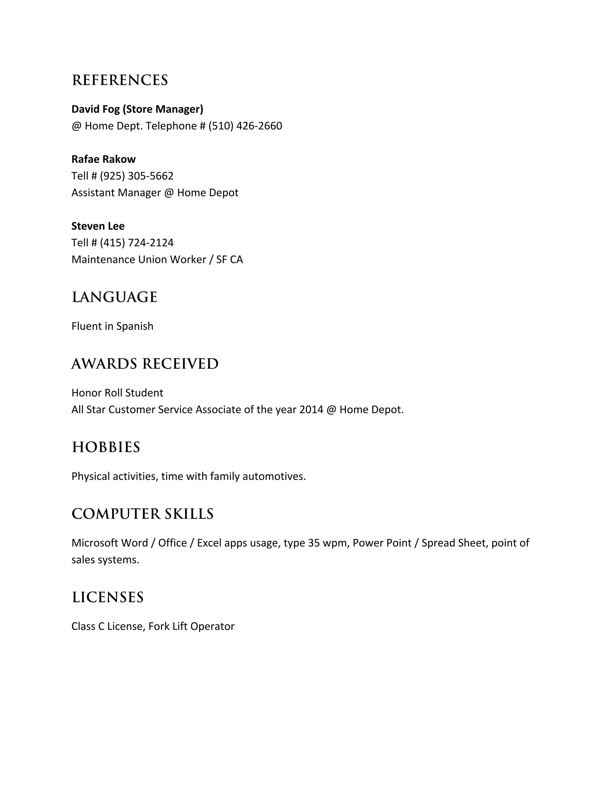 williams resume | PDF