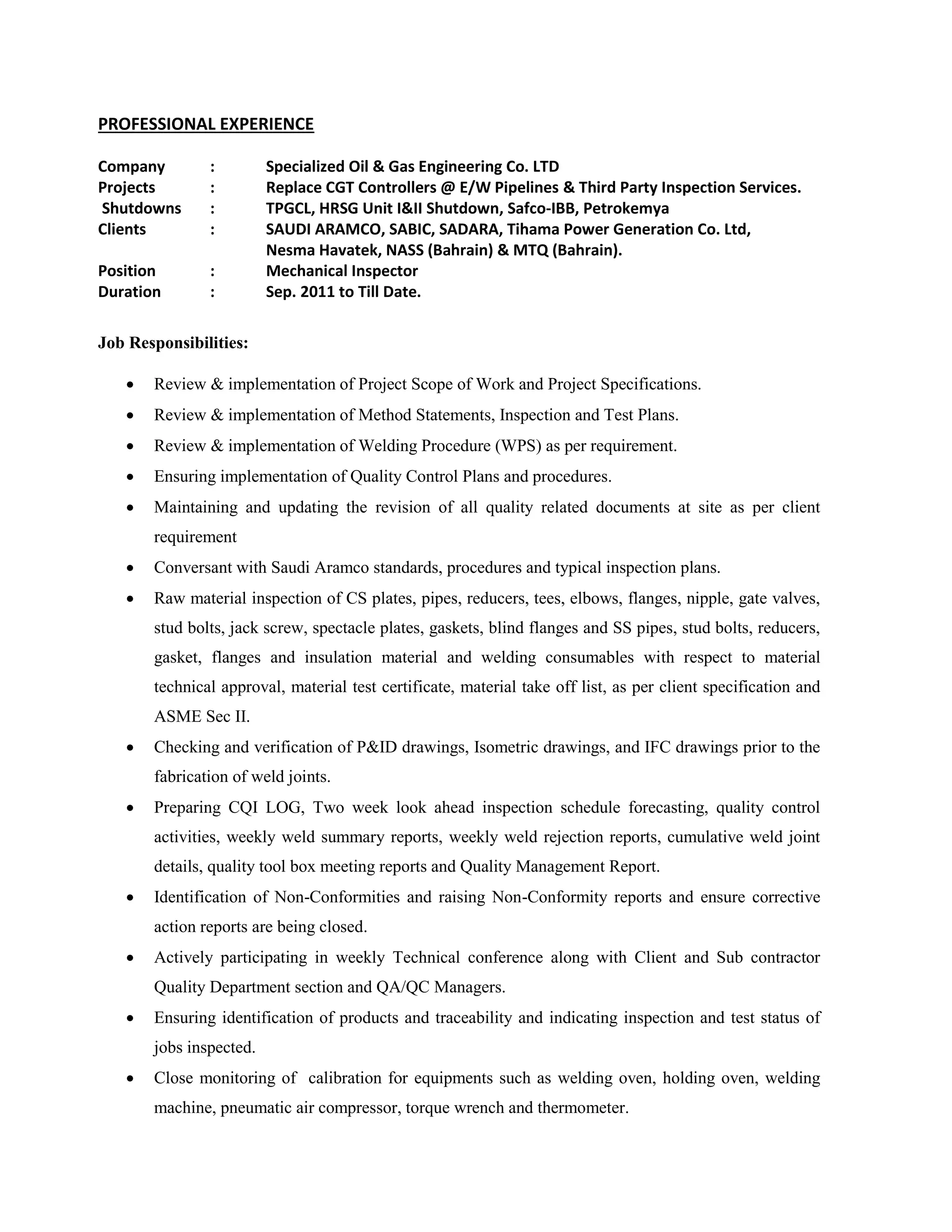 Mohamad Elyaas CV & Certf | PDF