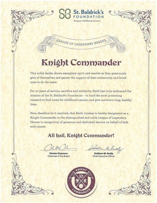 Knight Commander--St. Baldrick's | PDF