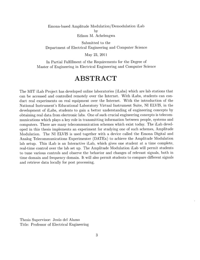 Emona-based Interactive Amplitude Modulation/Demodulation iLab | PDF