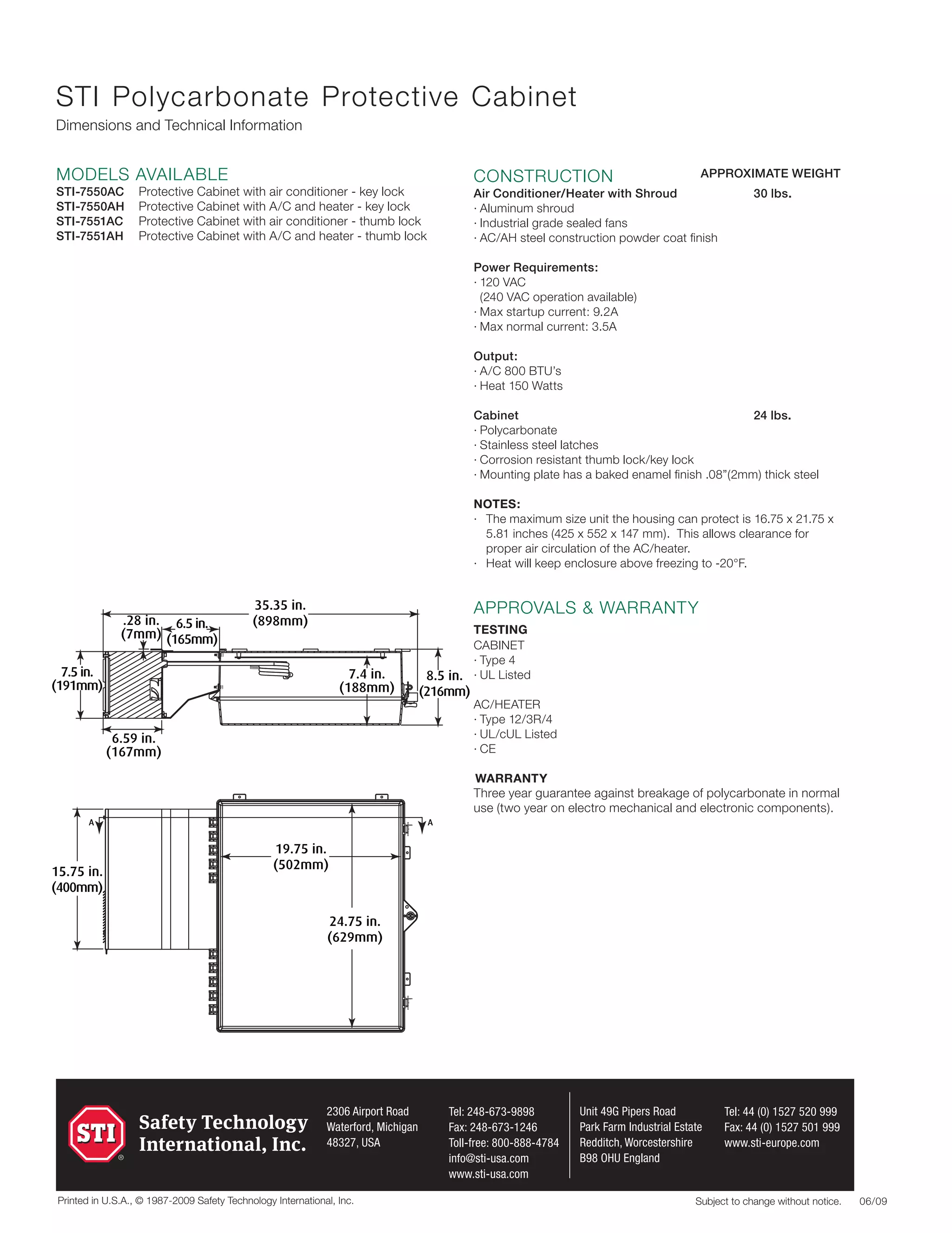 STI 7550AH Data Sheet | PDF