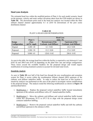 Ozone Contactor Design Improvements using CFD Modeling | PDF