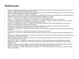 Sustained attention presentation | PPTX | Science
