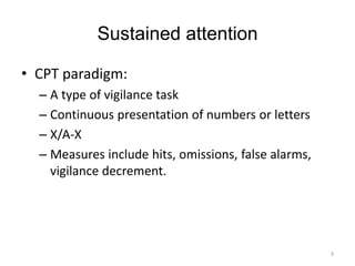 Sustained attention presentation | PPTX | Science