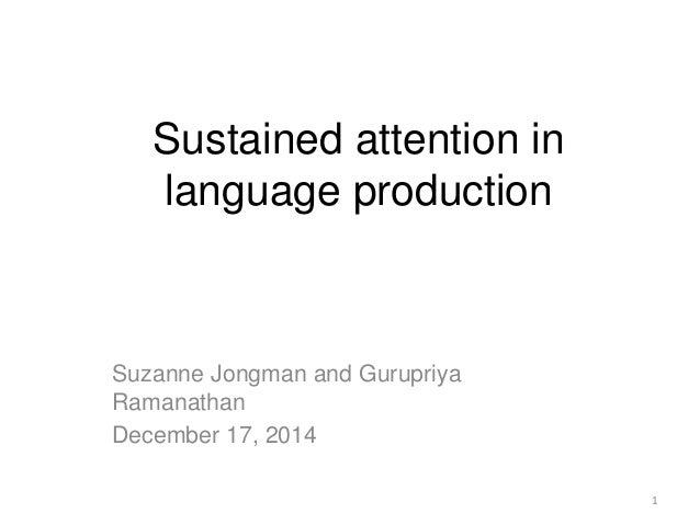 Sustained attention presentation