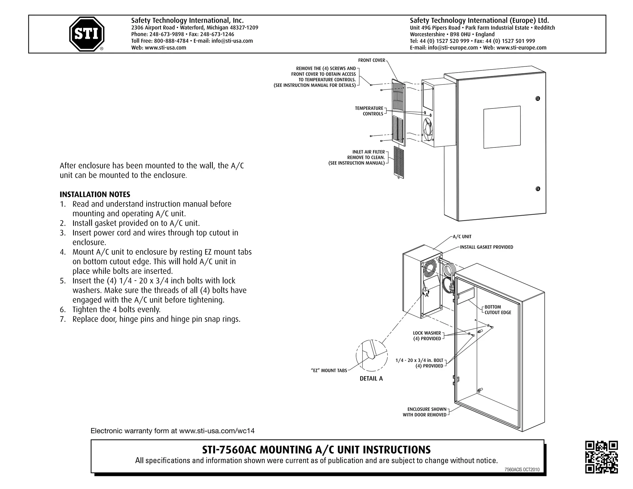 STI 7560 Instruction Manual | PDF