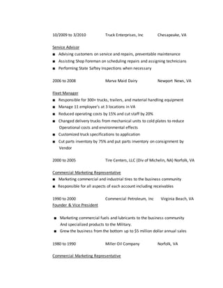 Jcole resume | DOCX | Business | Business and Finance