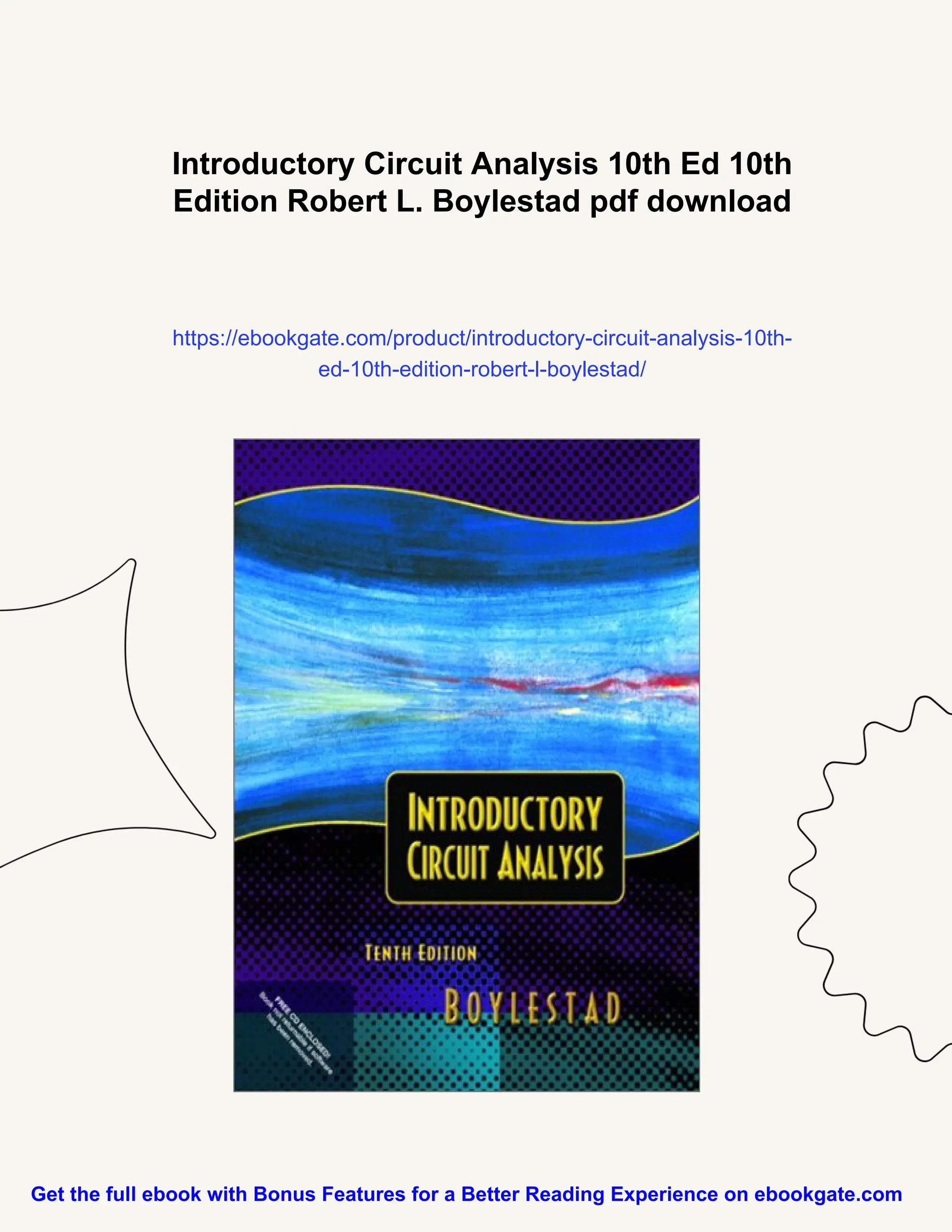 Introductory Circuit Analysis 10th Ed 10th Edition Robert L. Boylestad | PDF