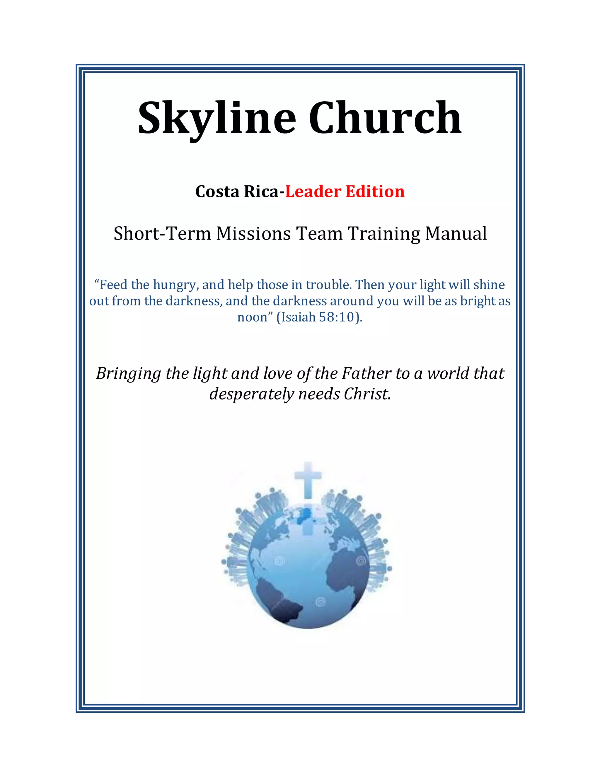 Skyline Church-Training Manual-General | PDF