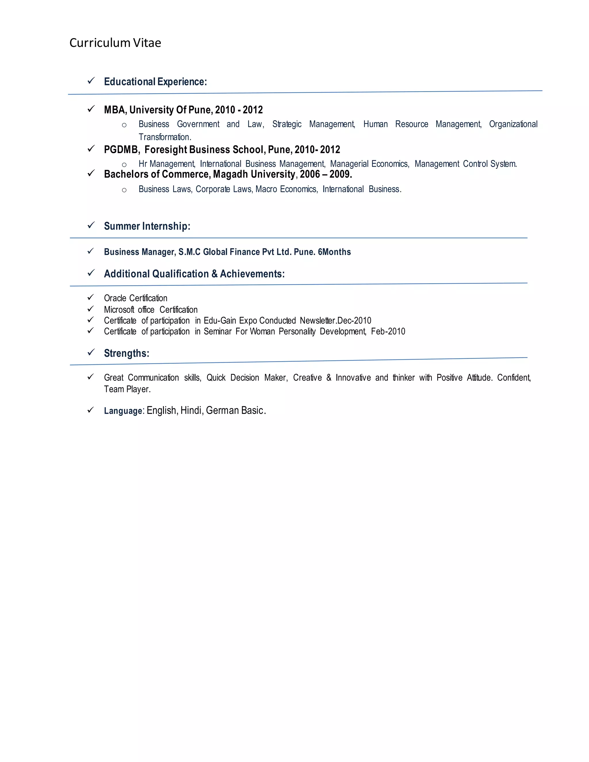 CV - Neha VERMA | DOCX