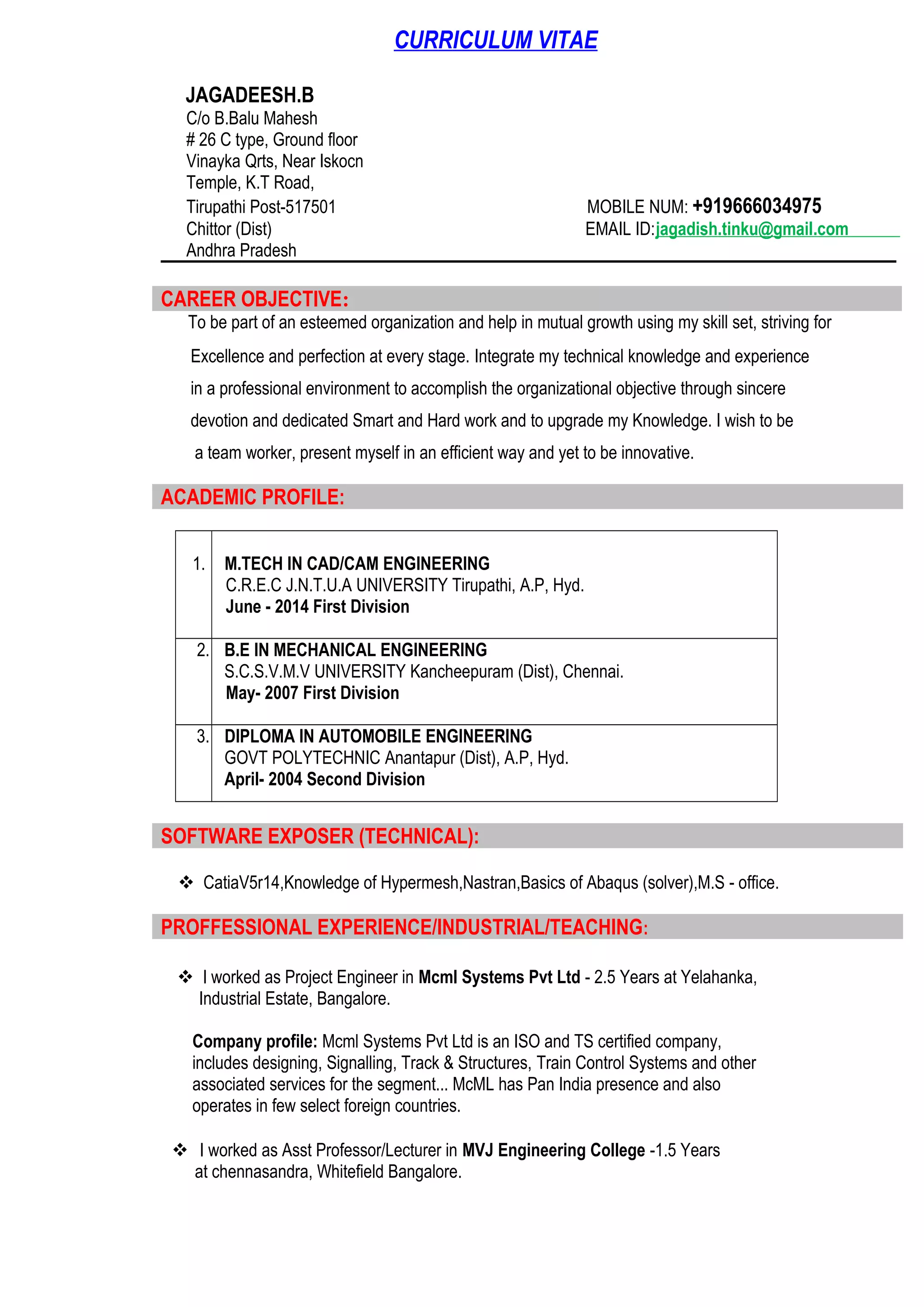 Curriculum vitae- Companies resume | PDF