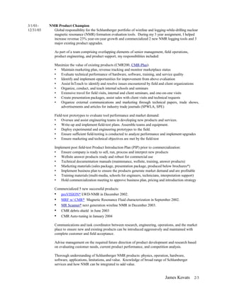 James Kovats Resume | PDF | Civil Engineering Industry | Industries