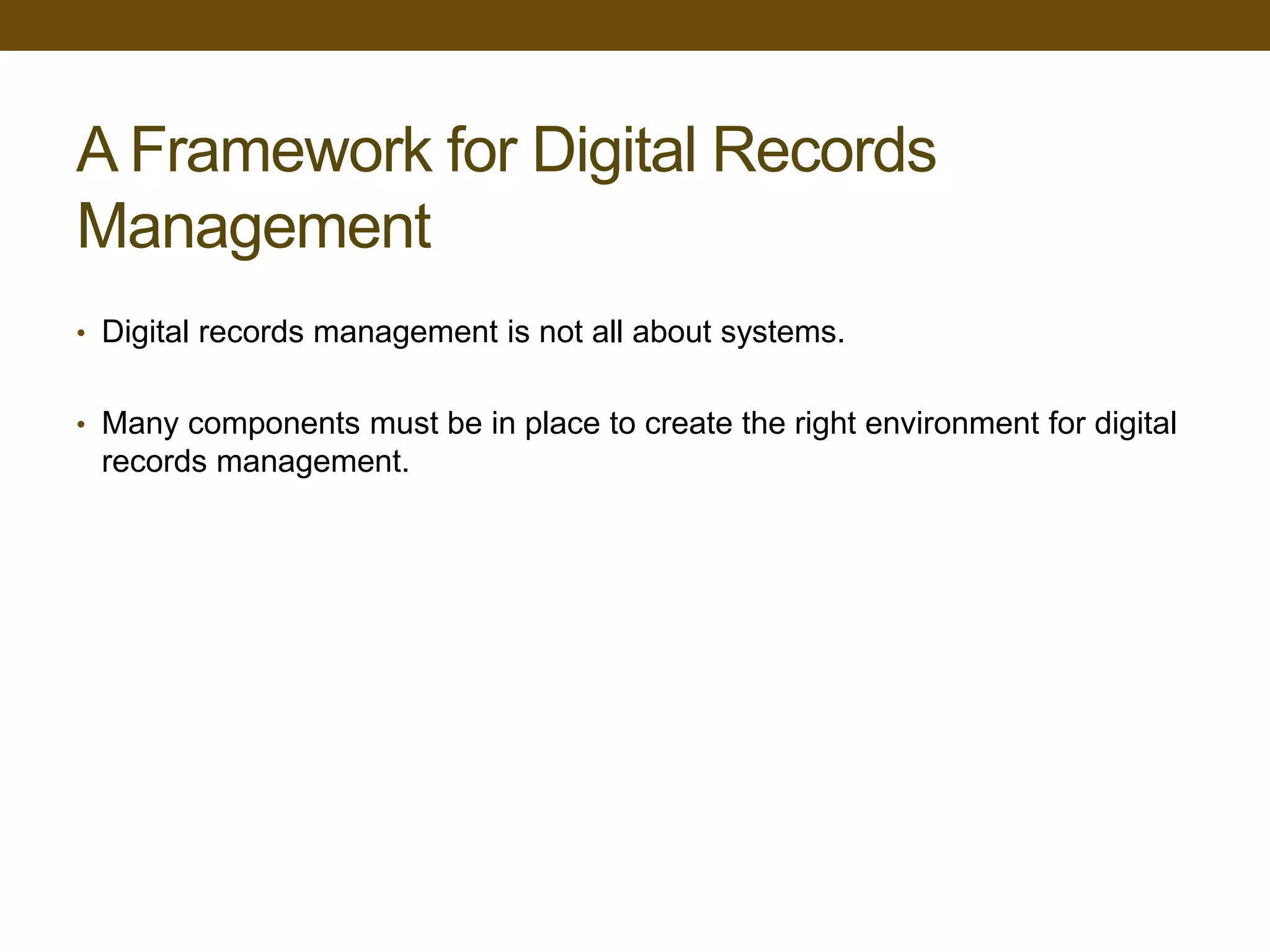 Digital Records Management & Preservation | PPTX