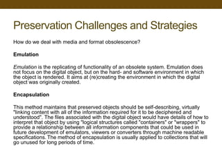 Digital Records Management & Preservation | PPTX
