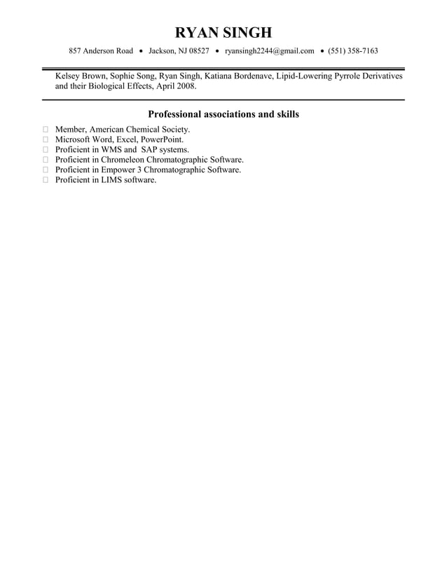 RyanSingh - CV1 | PDF