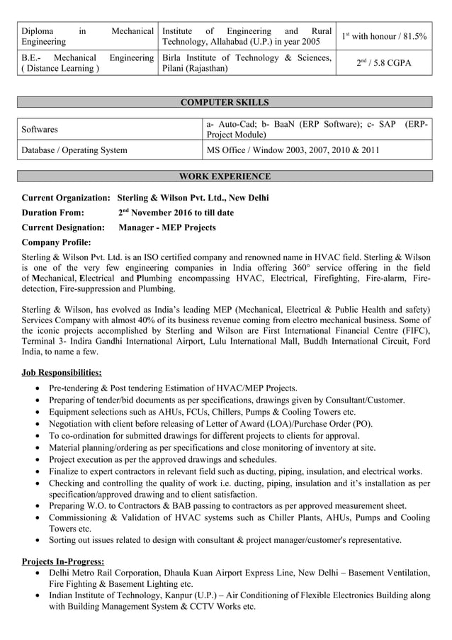 Dharmendra Updated CV | DOC