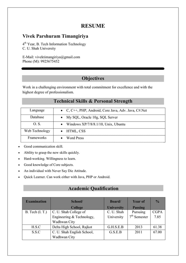 vivek-resume | PDF