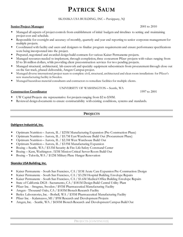 Pat Saum Resume | DOCX