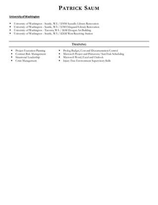 Pat Saum Resume | DOCX