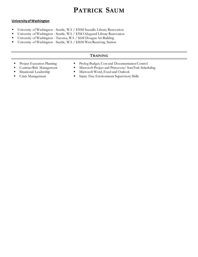 Pat Saum Resume | DOCX