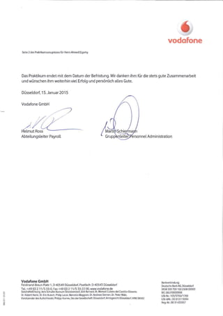 Vodafone Internship | PDF