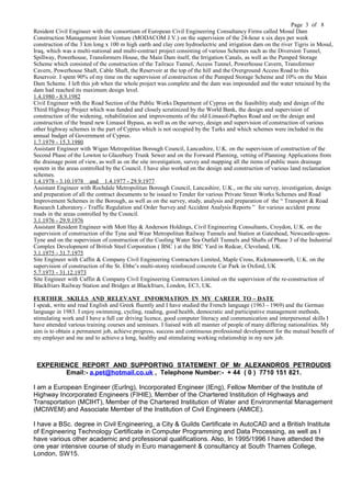 1CV plus Experience Report | DOC