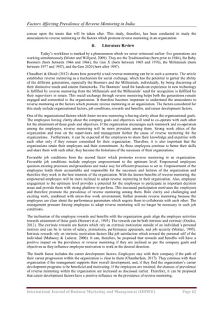 Factors Affecting Prevalence of Reverse Mentoring in India | PDF
