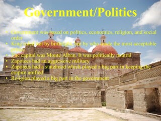 The Zapotec Empire | PPT | Religion & Spirituality