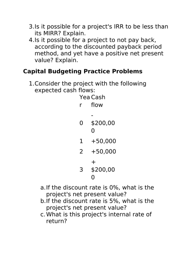 75985278 sample-questions-of-capital-budgeting | PDF