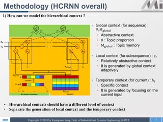 Hierarchical Context enabled Recurrent Neural Network for Recommendation | PPT