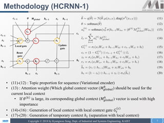 Hierarchical Context enabled Recurrent Neural Network for Recommendation | PPT