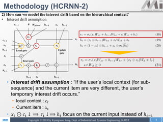 Hierarchical Context enabled Recurrent Neural Network for Recommendation | PPT