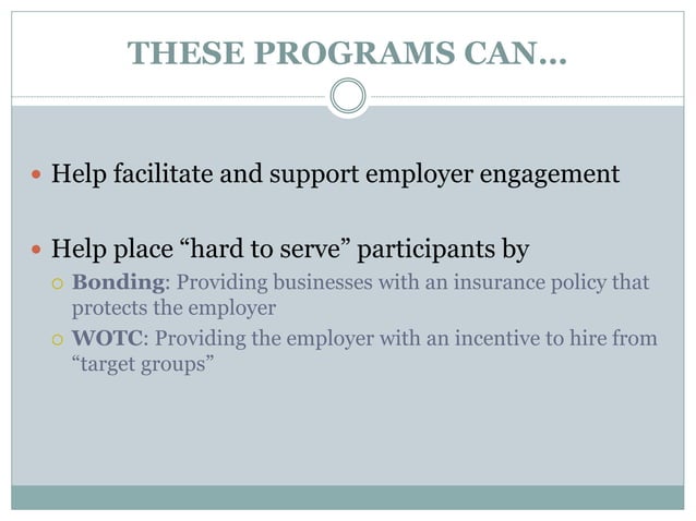 Federal Bonding Program | PPT