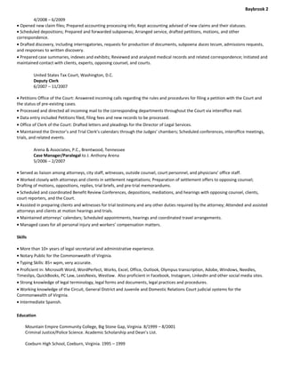 Jami Baybrook - Resume | DOC