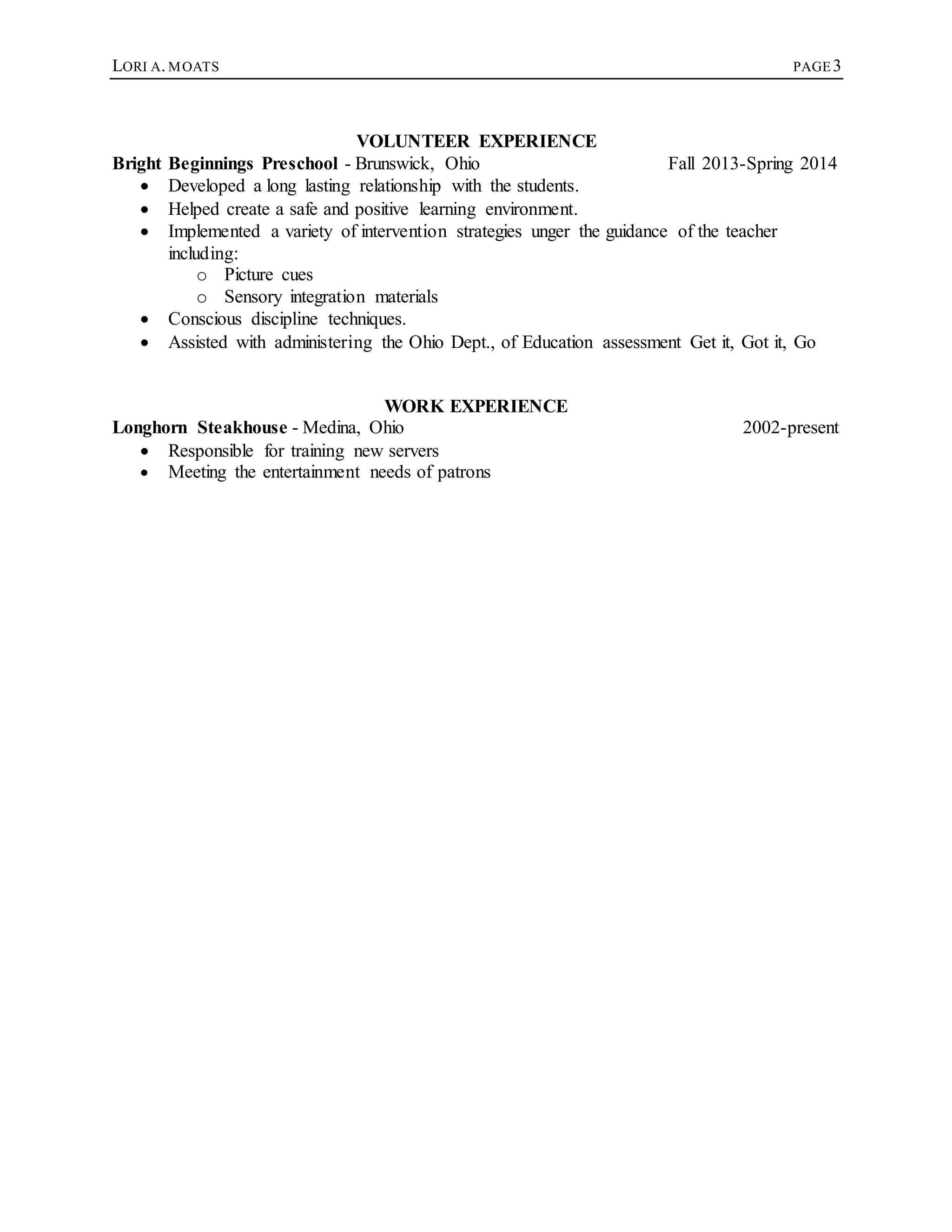 Lori resume 2015 (1) | PDF