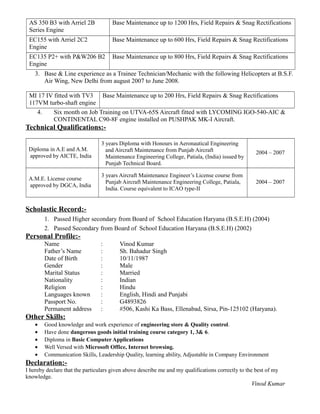 vinod_resume | PDF