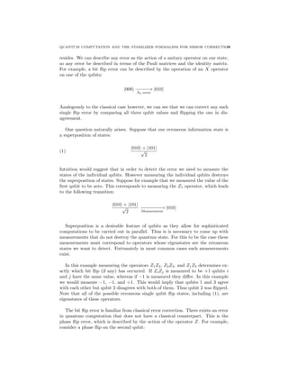 Quantum Computation and the Stabilizer Formalism for Error Correction | PDF | Programming ...