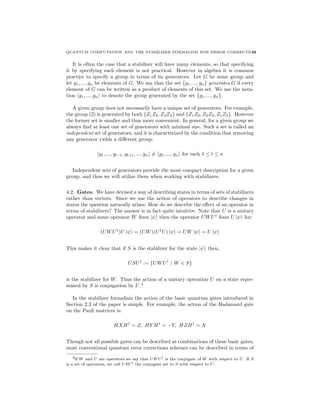Quantum Computation and the Stabilizer Formalism for Error Correction | PDF | Programming ...