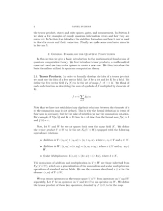 Quantum Computation and the Stabilizer Formalism for Error Correction | PDF | Programming ...