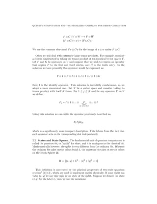 Quantum Computation and the Stabilizer Formalism for Error Correction | PDF | Programming ...