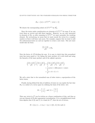 Quantum Computation and the Stabilizer Formalism for Error Correction | PDF | Programming ...