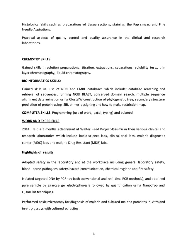 ombura evans cv | PDF