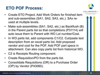 ETO and 'POF' Quest Webinar | PPT