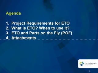 ETO and 'POF' Quest Webinar | PDF