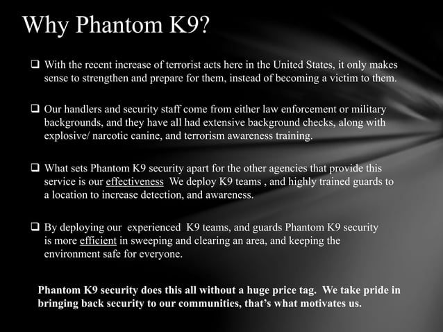 PHANTOM K9 SECURITY | PPTX